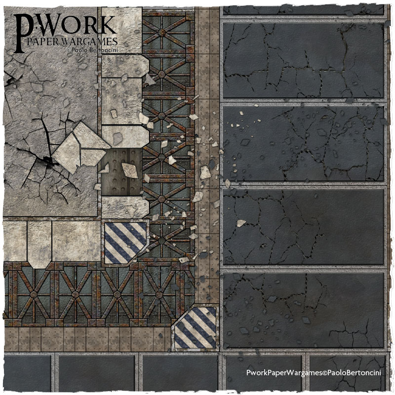 Wargame News and Terrain: Pwork: New Urban Sector Gaming Mat Released
