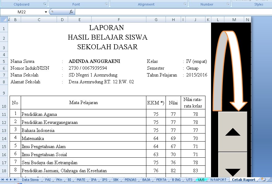 Aplikasi Daftar Nilai Ulangan Harian Siswa - Blog Tutorial