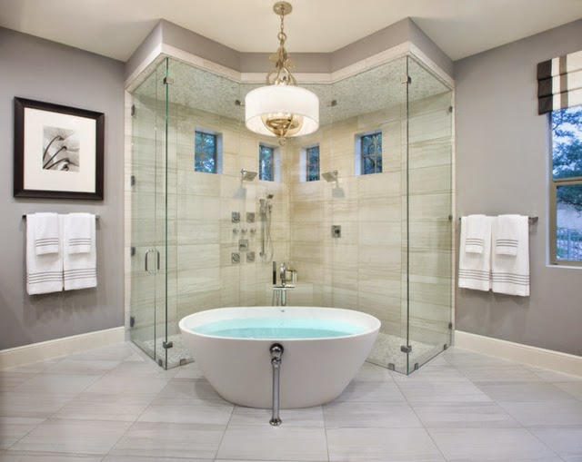 Shower Ideas - to retrofit the bathroom with rain shower | Bathroom Design