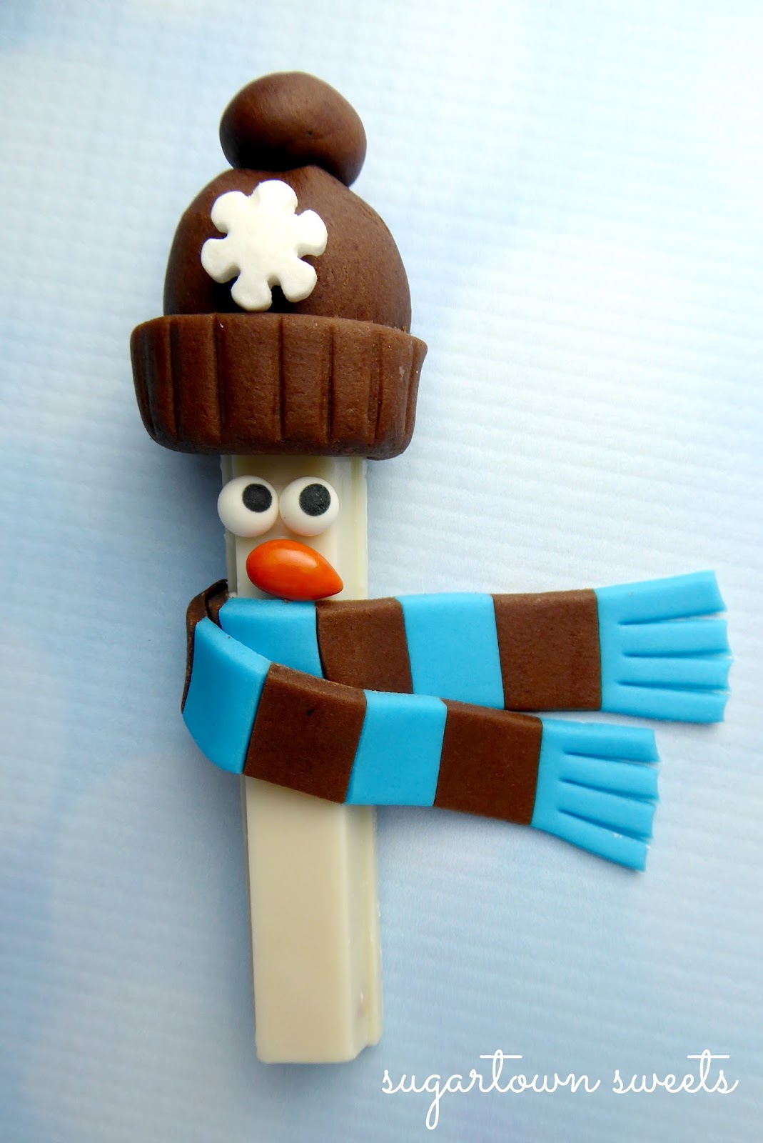 Sugartown Sweets: Kit Kat Snowman Craft