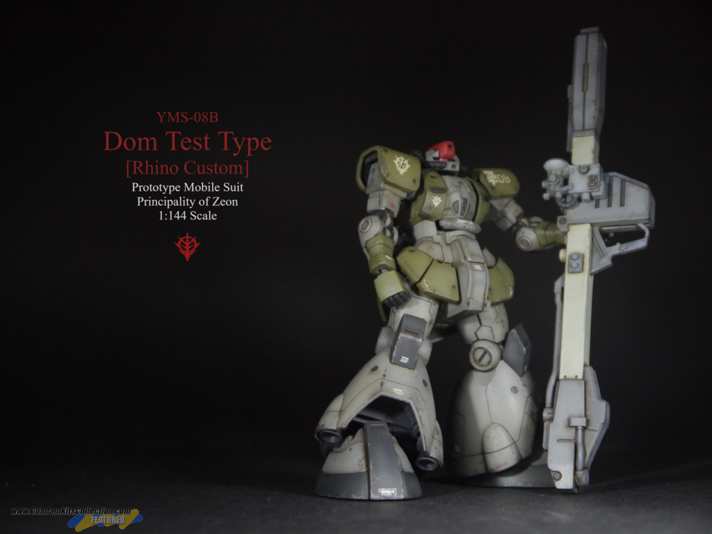 Custom Build: HG 1/144 YMS-08B Dom Test Type [Rhino Custom]