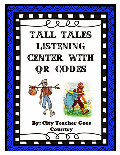 City Teacher Goes Country: Tall Tales Freebie - Listening Center QR Codes