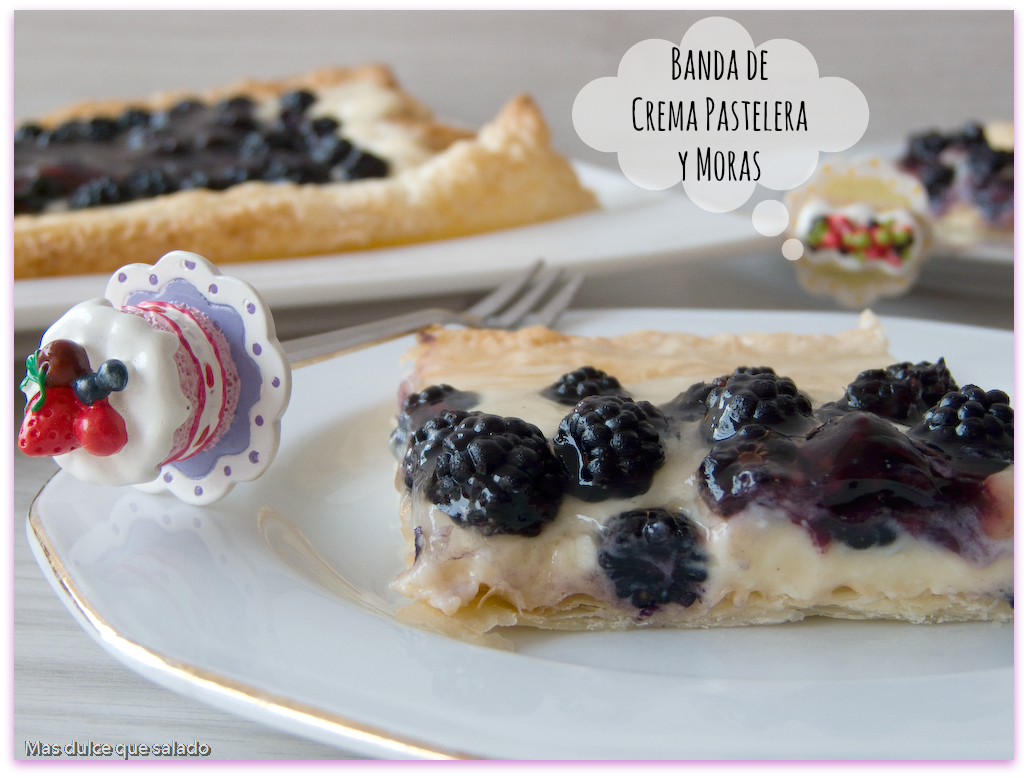 Más dulce que salado: Banda de Crema Pastelera y Moras