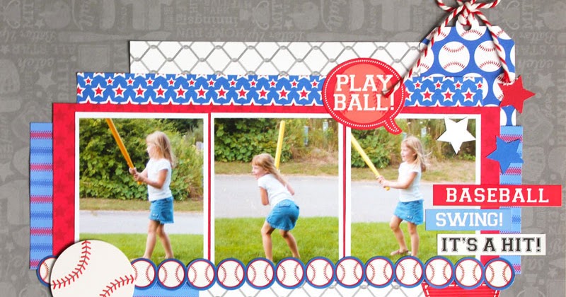 Doodlebug Design Inc Blog: Home Run Collection: Batter Up Layout