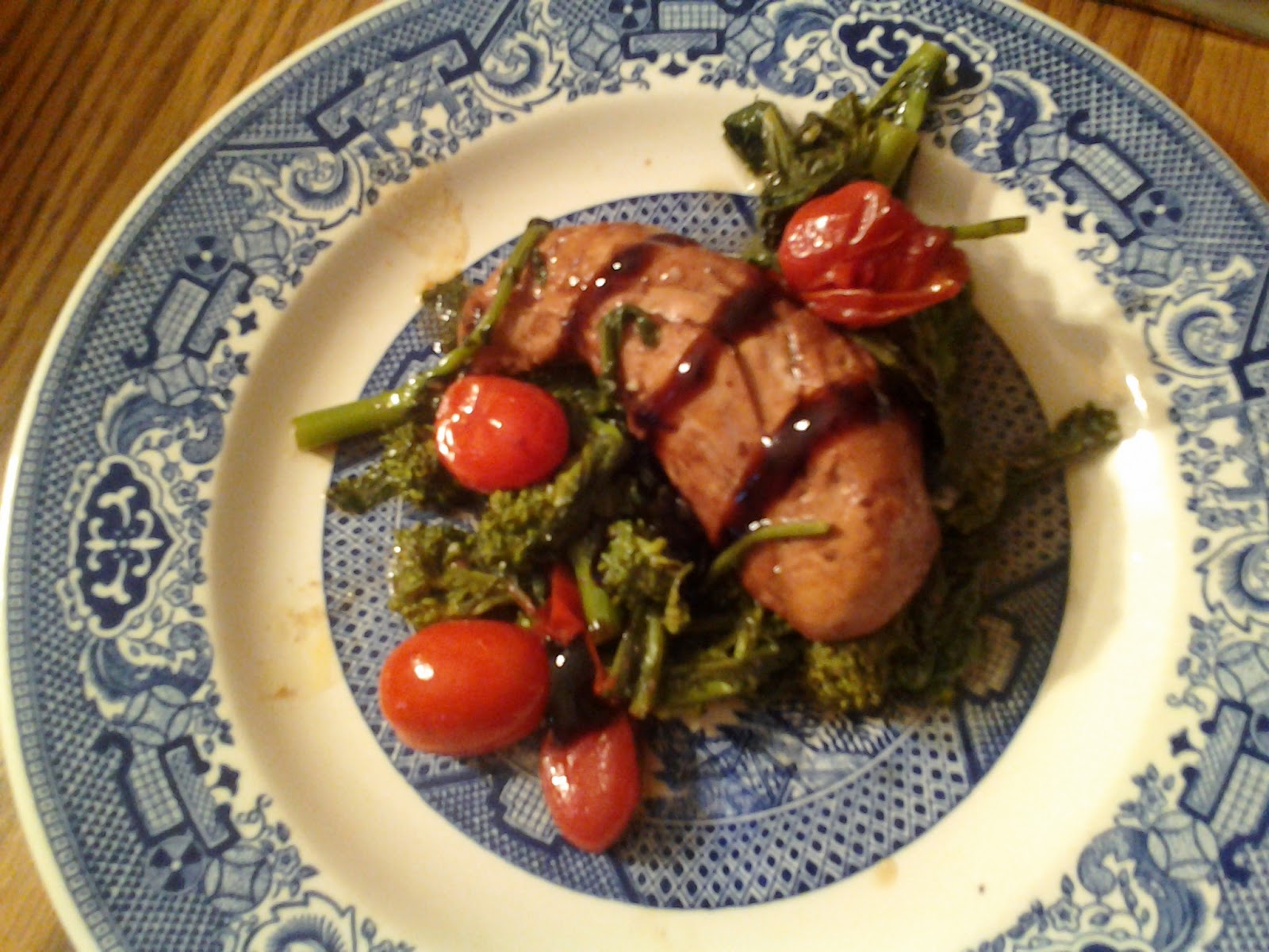 Cousins in the Kitchen: Balsamic Glazed Chicken with Broccoli Rabe and ...