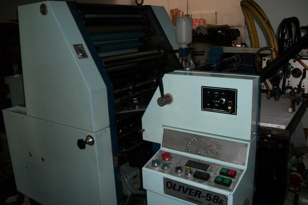 UMEGA Printing - Pangkalpinang: Mesin Cetak OLIVER 58 E tahun 1992