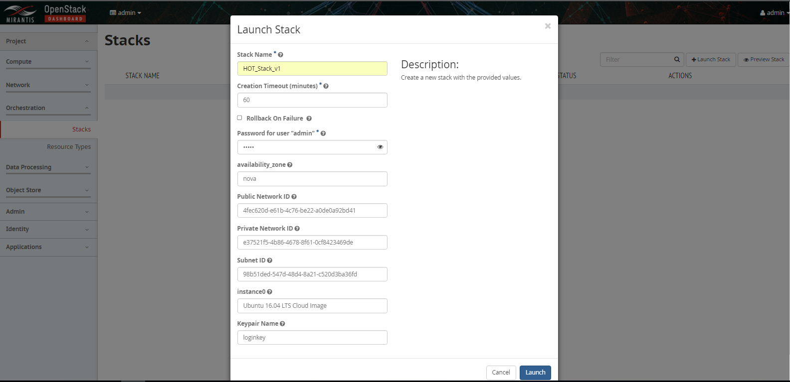 Openstack instance deployment using HOT {Heat Orchestration Template ...