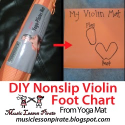 Music Lesson Pirate - Music Teaching Resources: DIY Nonslip Violin Foot ...
