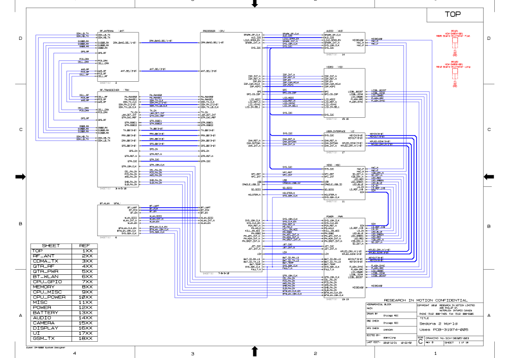 BlackBerry Curve 9350 schematics