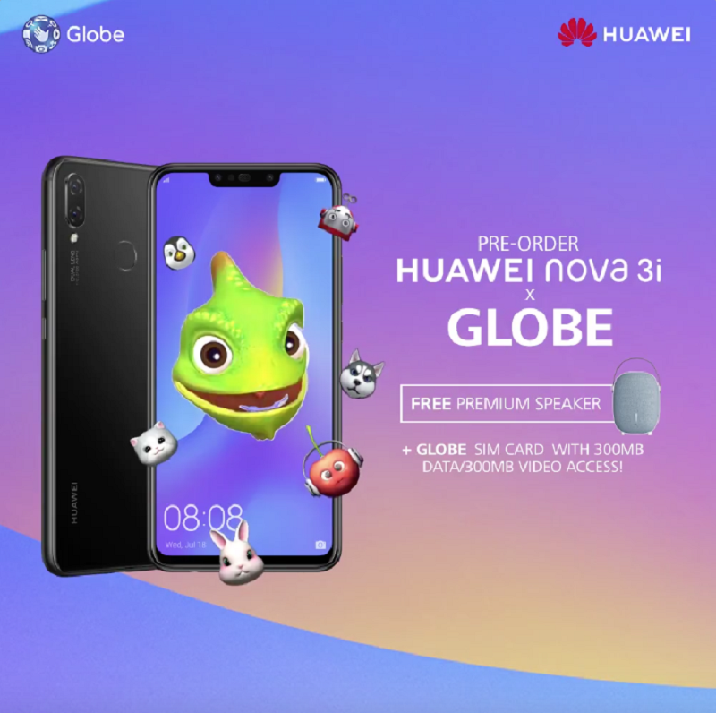 Pre-order Huawei Nova 3i on Globe and get these exciting freebies!