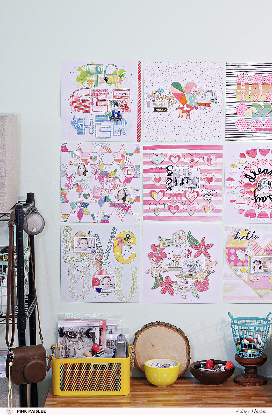 Ashley Horton Designs: Pink Paislee | Craft Room Tour