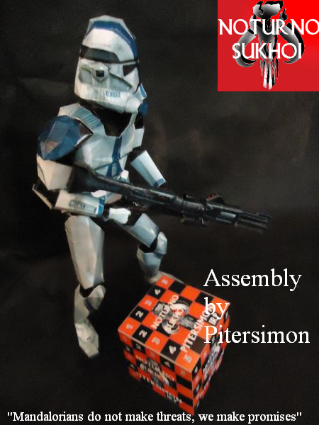 Noturno Sukhoi: Star Wars_Commander Appo 501st Legion Papercraft