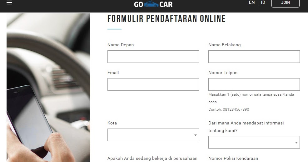 Cara Daftar Go Car Driver - CARA DAFTAR GOJEK