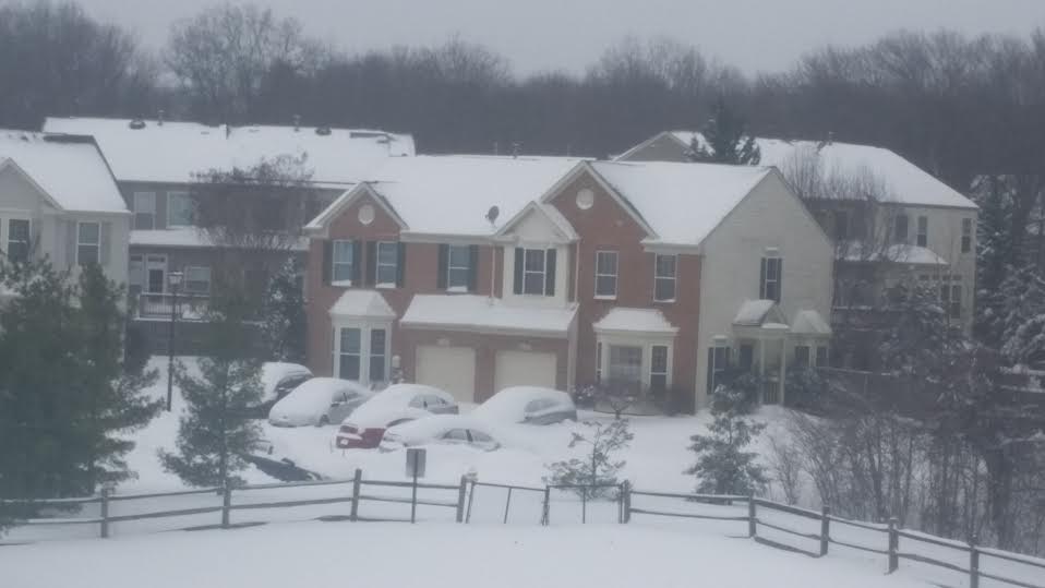 Snow Storm in Maryland, USA (photos)