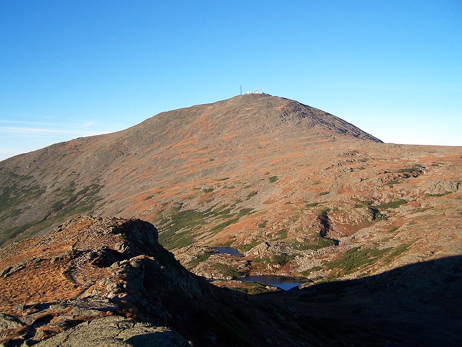Hiking in the White Mountains: Sunset in the Presi's: Monroe and ...