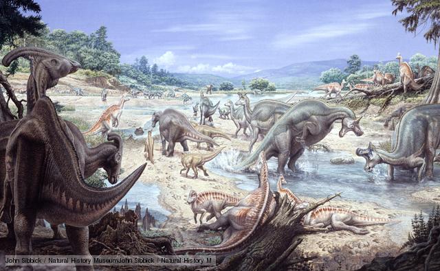 Life on Earth : Prehistoric animals.Dinosaurs :Geological time periods ...
