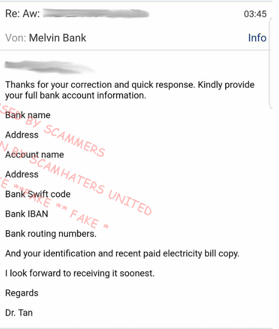 ScamHaters United .. Visit us also on Facebook and Instagram : FAKE ...