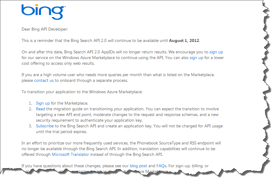 .net Hope This Helps: Using Bing Search API in Azure