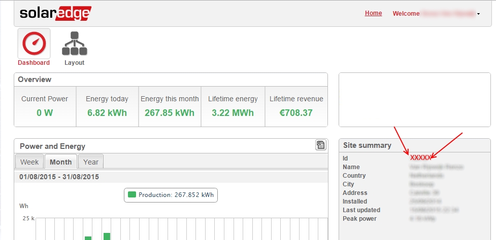 Mijn ZonneEnergie: SolarEdge aanroepen