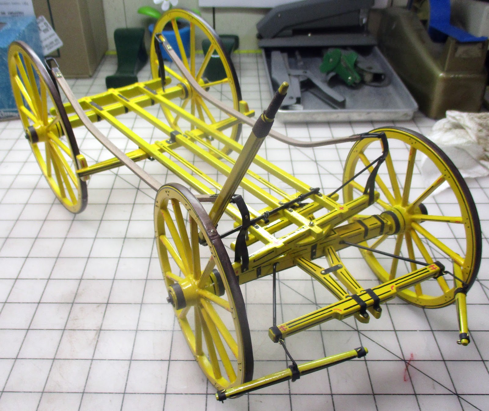 MI Models: 1848 Stage Coach Wood Model Kit by Latina (Chassis)