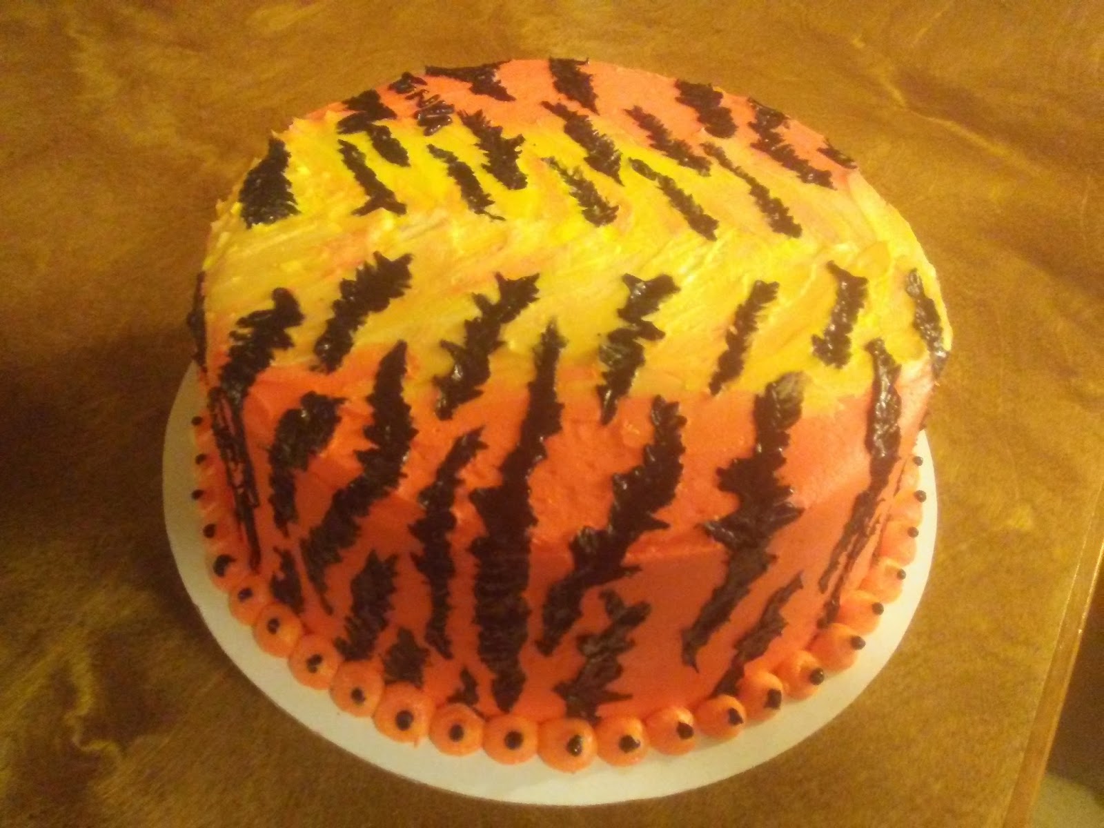 CAKES BY BRENDA (Great Falls, Montana): TIGER STRIPE - TONYA'S 38 5-2018