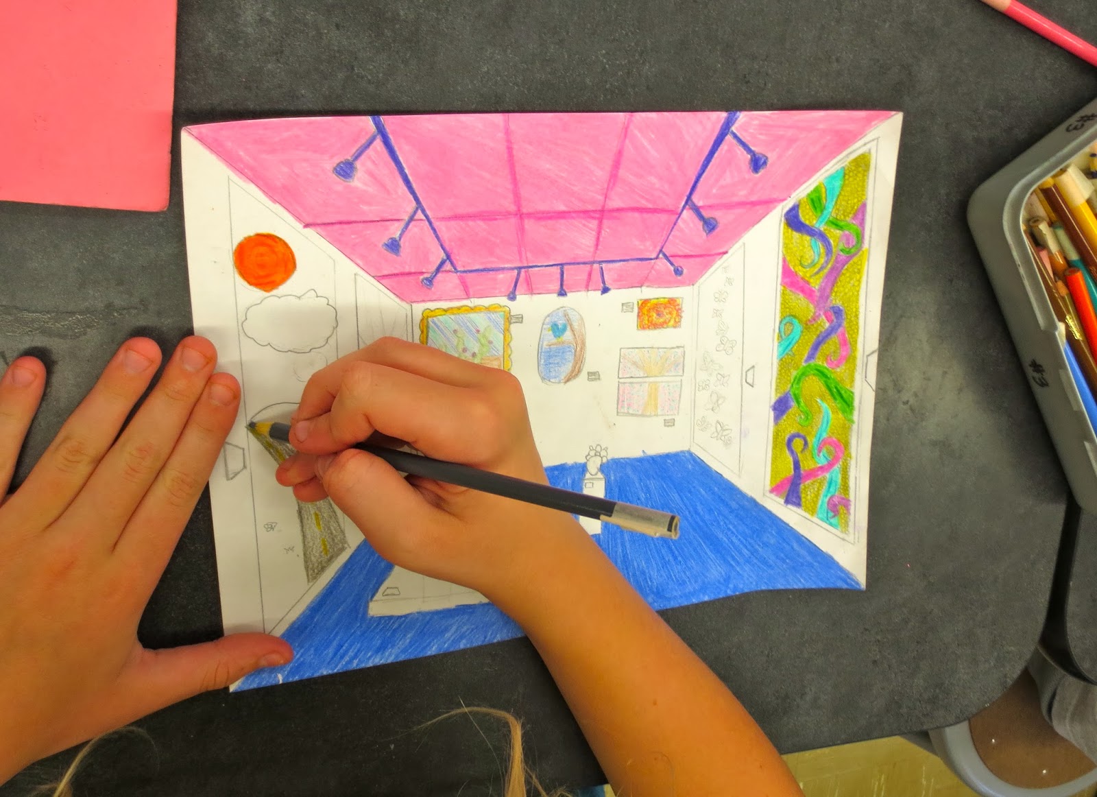 Zilker Elementary Art Class: 5th Grade Art Gallery Drawings