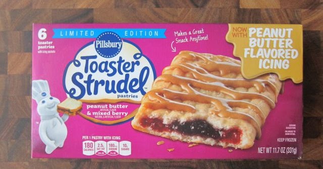 Frozen Friday: Pillsbury - Peanut Butter & Mixed Berry Toaster Strudel ...
