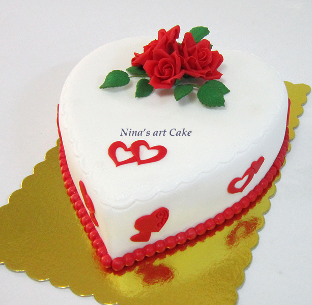 Nina's Art Cake: Tort inima