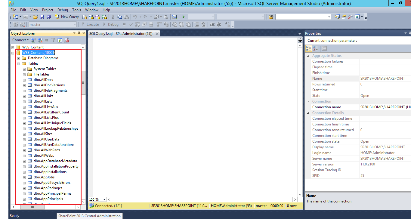 Sharepoint Sharepoint 2013 The Content Databases Tables And Sql Queries 6835