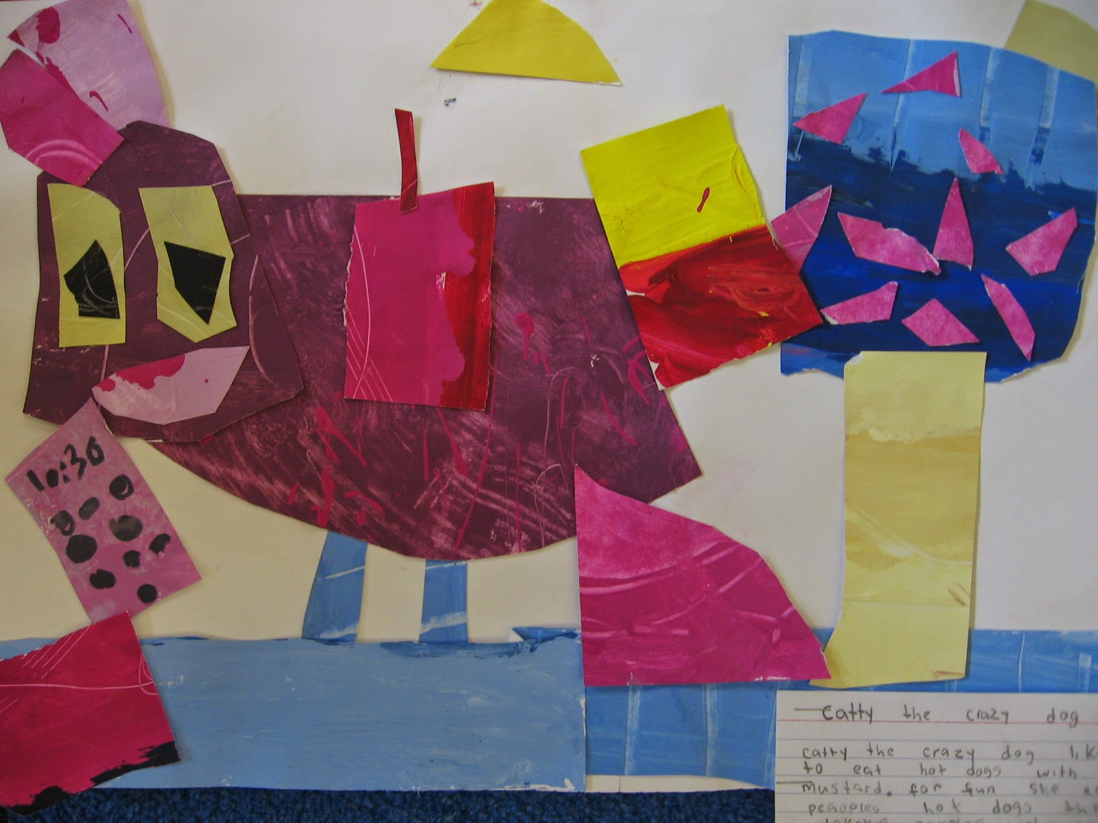 Woodrow Wilson Art: Grade 3 Textured Paper Collage