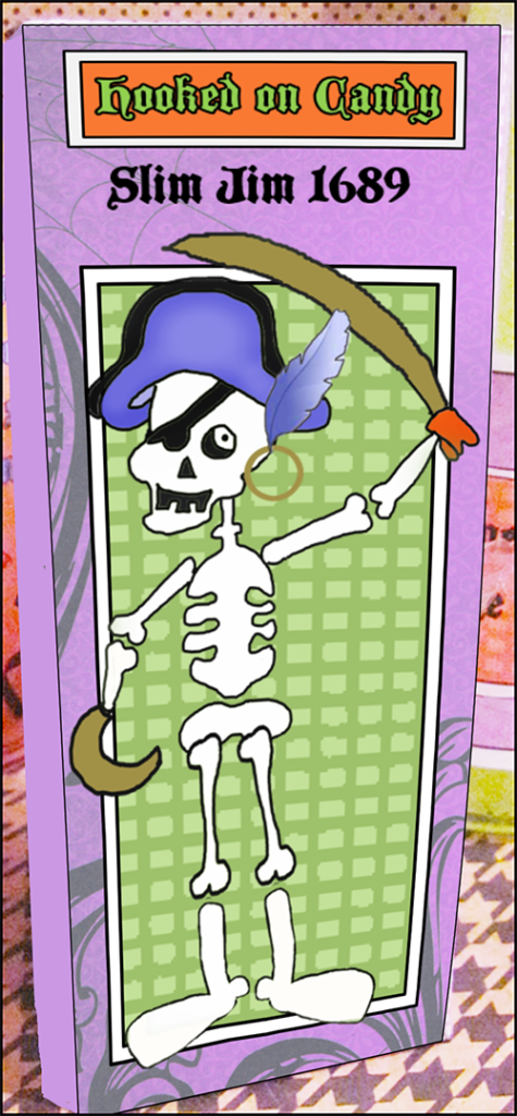 Halloween Printable Skeleton Candy Bar Pocket "Slim Jim Pirate ...