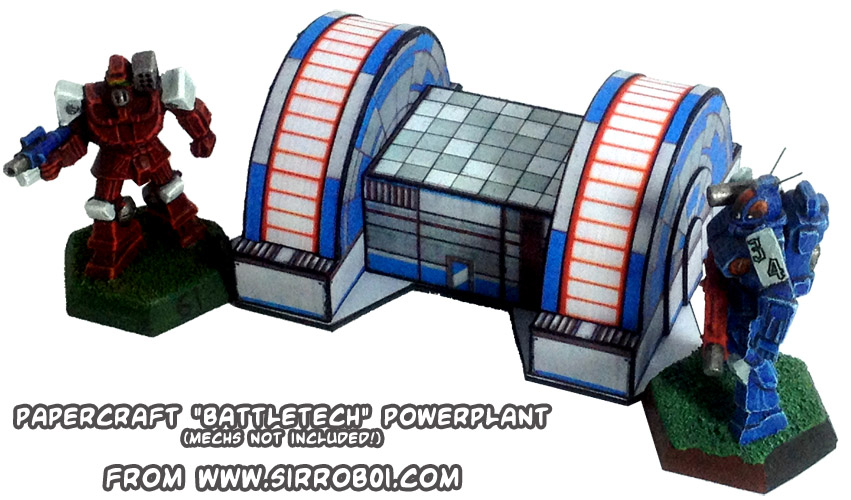 Ninjatoes' papercraft weblog: Papercraft futuristic "Battletech" powerplant