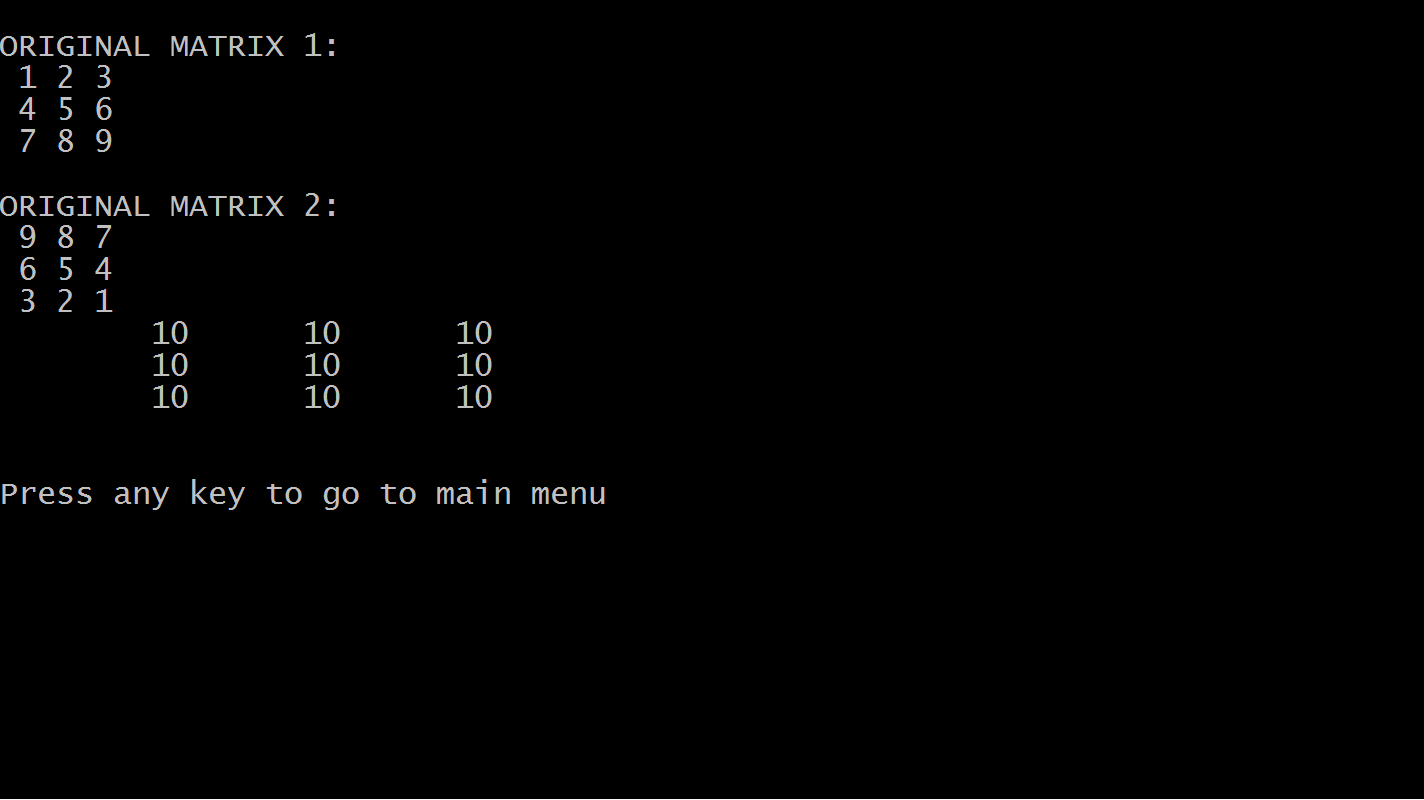 Matrix ( Add, Sub, Multiply ,Transpose ) through a FUNCTIONS. | Ncert ...