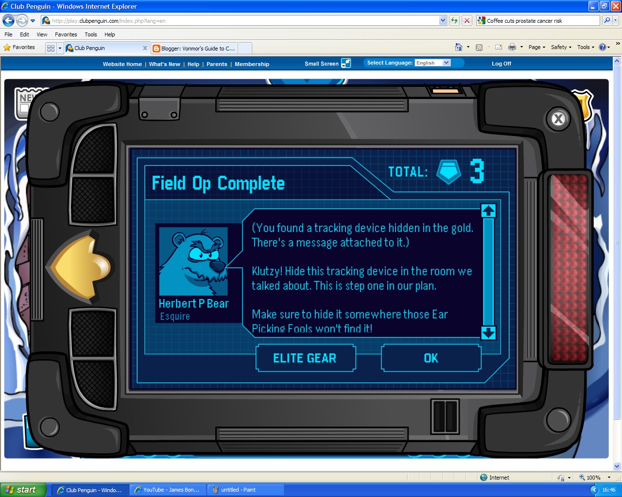 Vonmor's Guide to Club Penguin: Field op 47