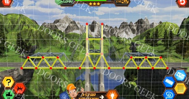 Bridge Construction Simulator [Hard] Level 25 ~ Doors Geek