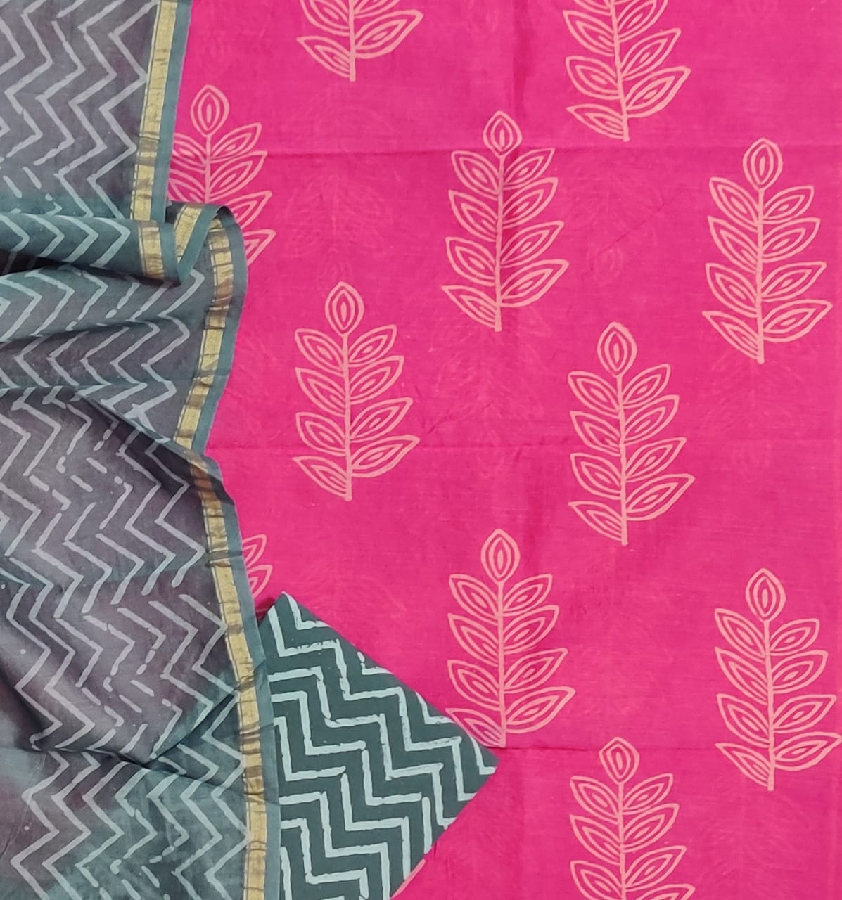 Chanderi silk dress materials