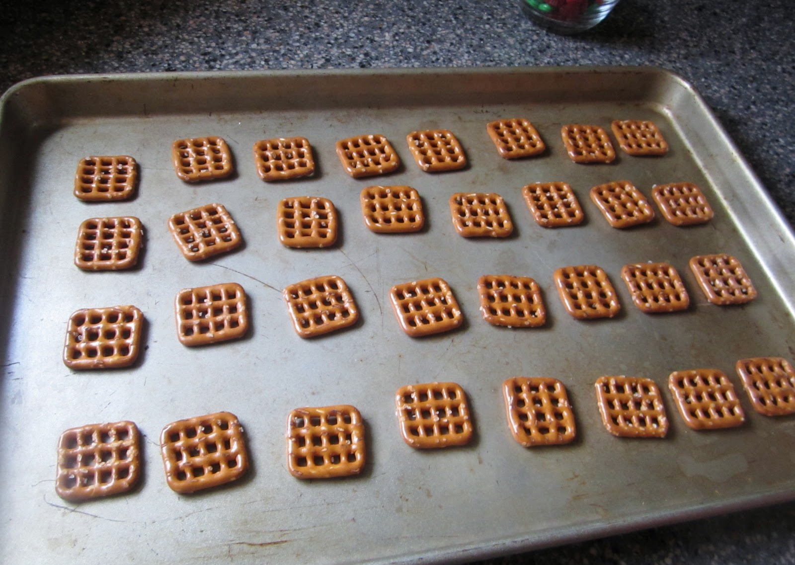 Chocolate Candy Pretzel Treats