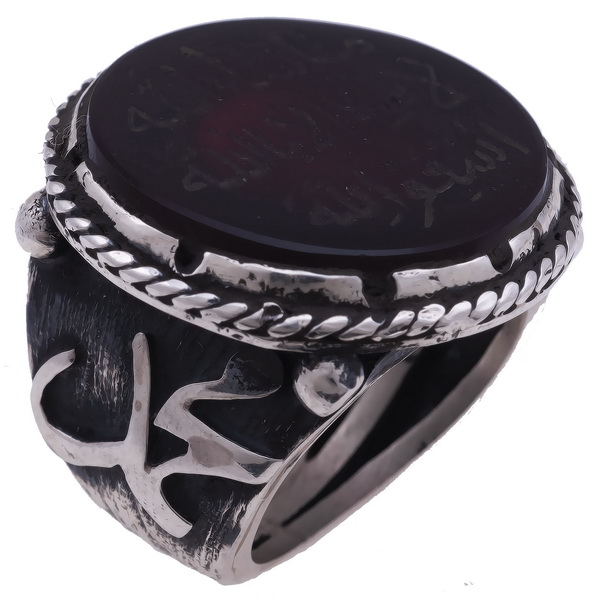 Genuine Gemstone Shia Rings Best Handmade Islamic Jewelry Agate ...