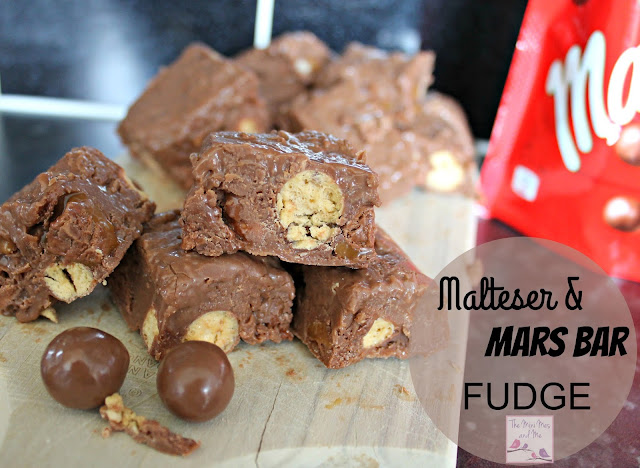 Malteser and Mars Bar Fudge | The Mini Mes and Me