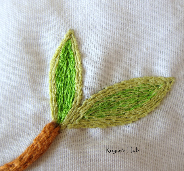Royce's Hub: Basic Embroidery Stitches : Stem Stitch