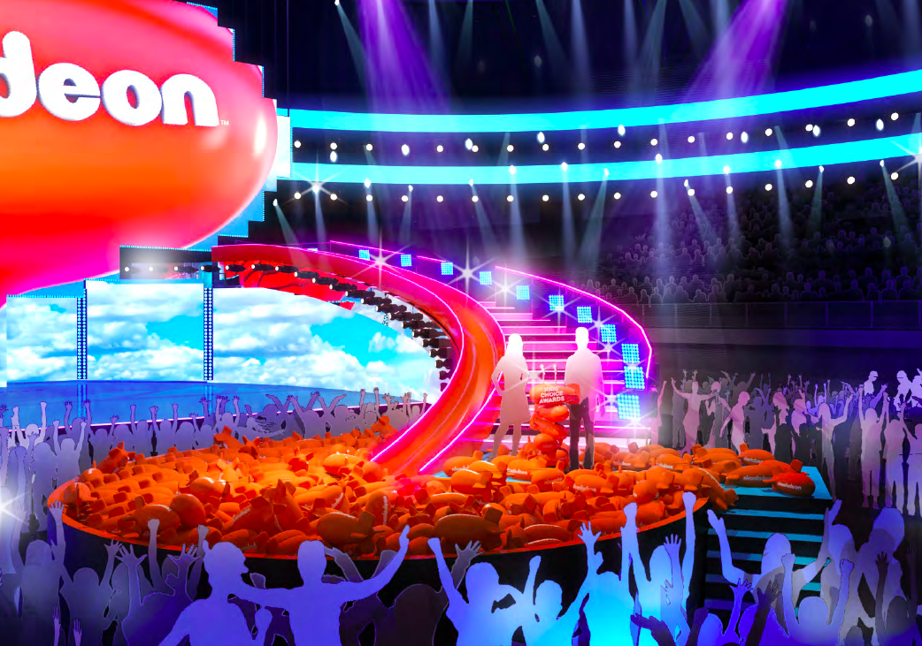 NickALive!: First-Look At Nickelodeon's 2018 Kids' Choice Awards Stage