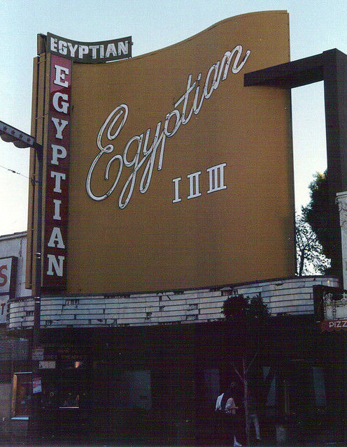 Los Angeles Theatres: Egyptian Theatre: Hollywood Blvd. views 1955 to ...