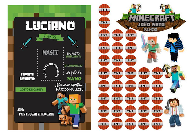 Minecraft Chalkboard em CDR para download, vetor free semanal - Decore ...