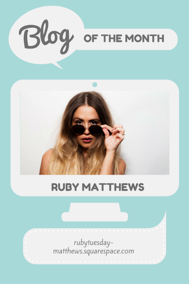 Sisters Marie: Blog of the Month: Ruby Tuesday Matthews