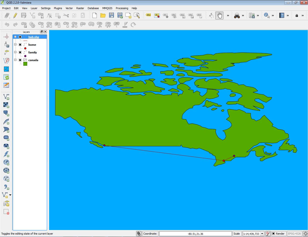 QGIS Tutorial: How to find the distance from multiple points to a ...