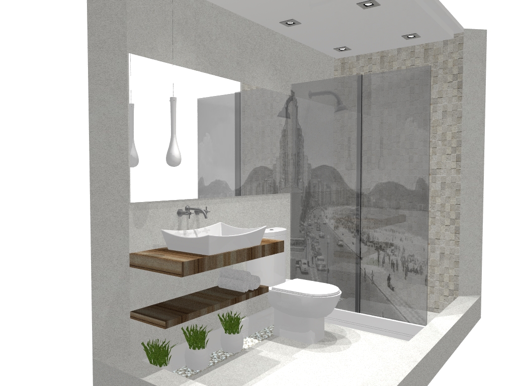 Lavabo - Plotagem no Banheiro