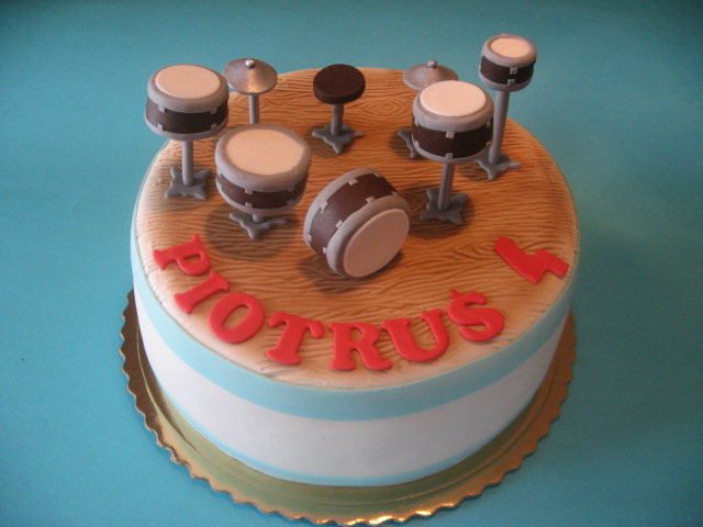 Słodka fala by Ala (Torty Ali): Tort perkusja