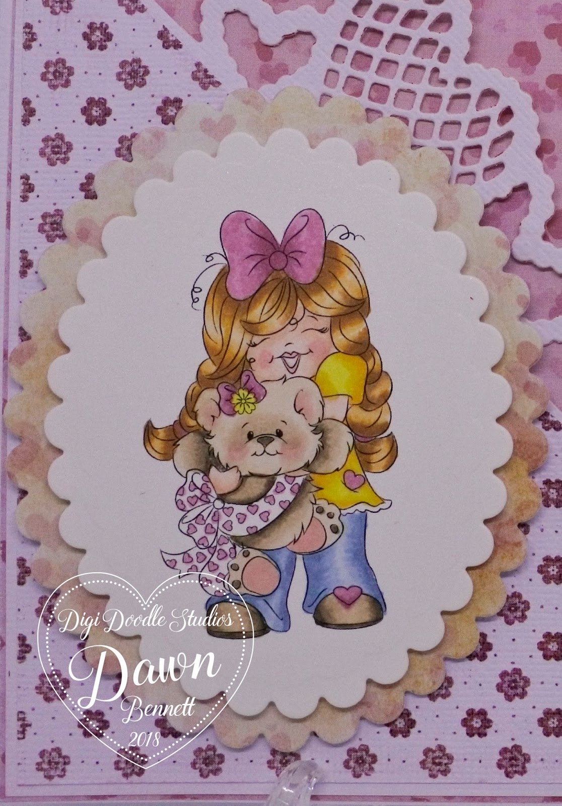 Dip 'n Dots Creations: Digi Doodles Lena's Teddy Bear