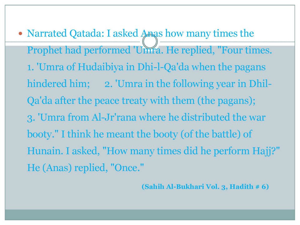 English Quran and Hadith: Umrah