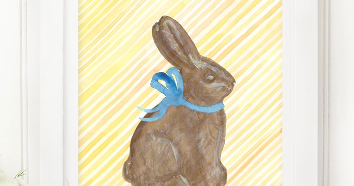 Chocolate Bunny Printable | i should be mopping the floor